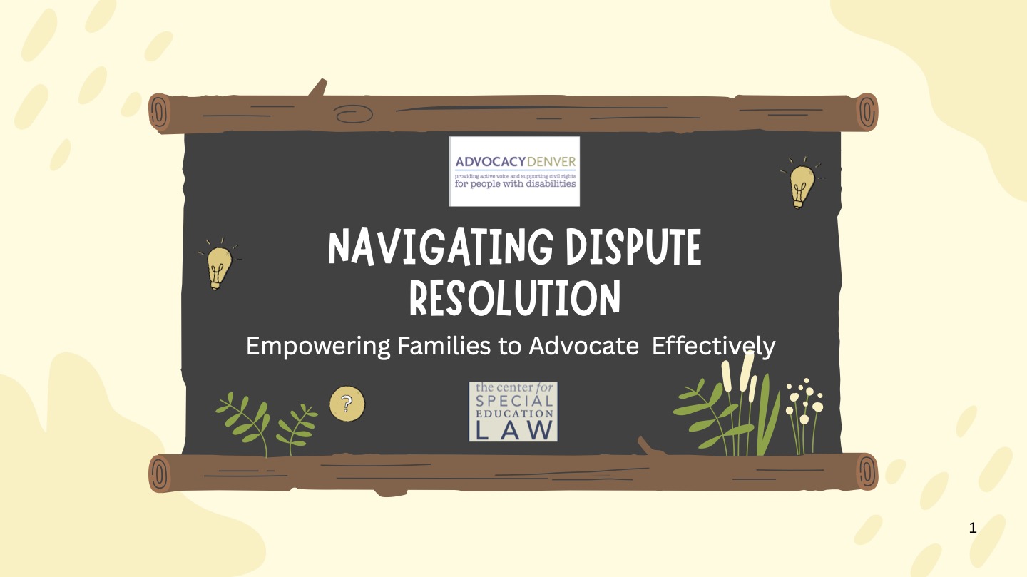 Navigating Dispute Resolution - AdvocacyDenver